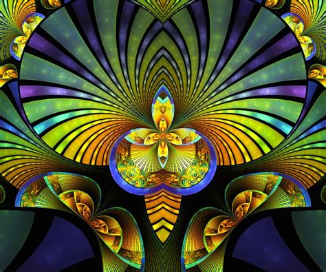 Computer Generated Colorful Abstract Fractal Artwork Stock Illustration Illustration Of