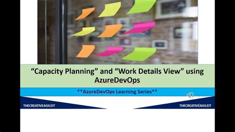 How To Set Capacity Configure Using Azure Using Work Details View During Sprint Planning In
