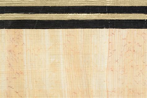 정통 이집트 수평 금과 검은 색 라인과 파피루스 종이 배경 매크로 텍스처를 닫습니다 갈색에 대한 스톡 사진 및 기타 이미지 갈색 개성 개념 계약서 Istock