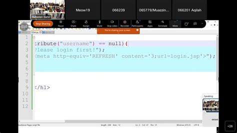web programming lab jsp session login form youtube