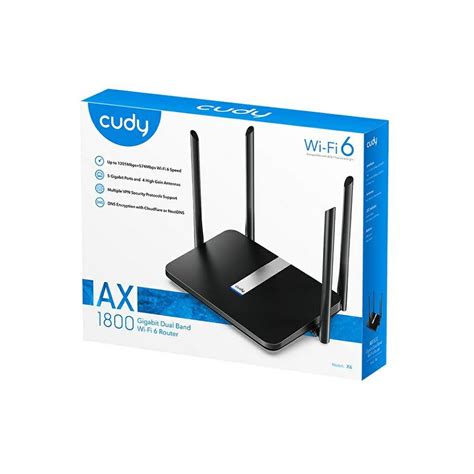 Router Cudy X6 AX1800 GIGABIT WI FI 6 Mesh Pevex