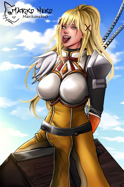 Rule 34 1girls Ahe Gao Bondage Chained Chains Darkness Konosuba Female Female Only Fully