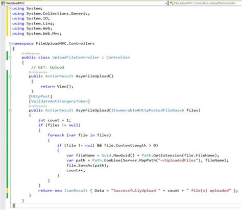 File Upload Using ASP NET MVC 4 5 Application