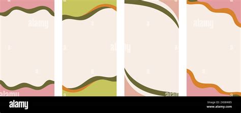 Collection Of Diverse Shapes Designed For Vertical Stories Promo Site Headers And Footers