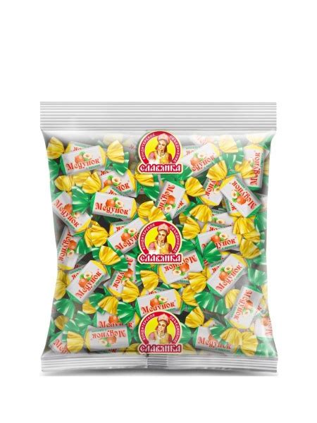 Конфеты Славянка Медунок с орехом 1кг 4 штуки купить с доставкой по выгодным ценам в