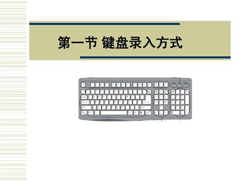 第一节 键盘录入方式word文档在线阅读与下载无忧文档