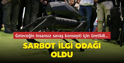 Geleceğin Insansız Savaş Konsepti Için üretildi Robot Silah Sistemi Sarbot Ilgi Odağı Oldu