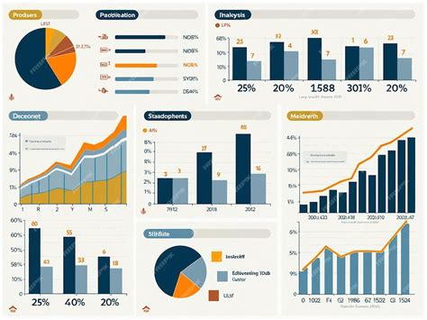 Financial Data Document Graph Chart Report Statistics Marketing