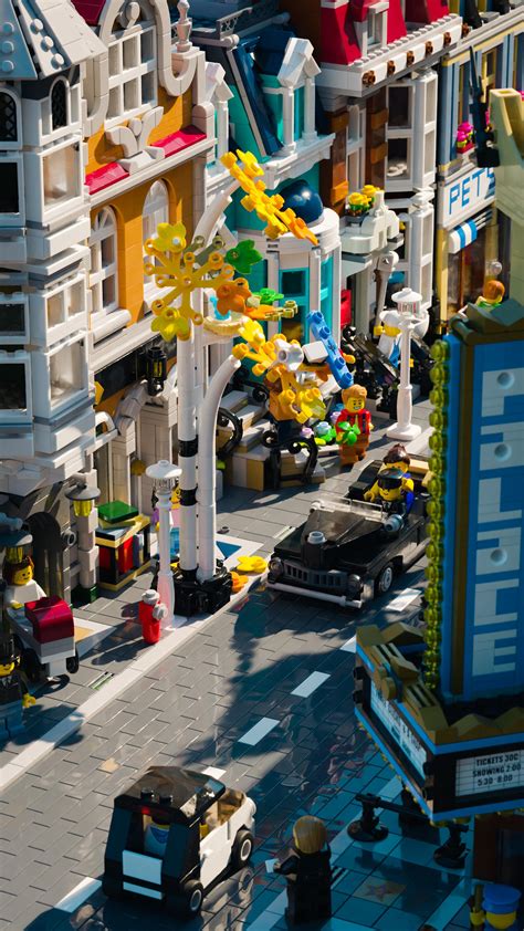 lego street generator using geometry nodes models from mecabricks r