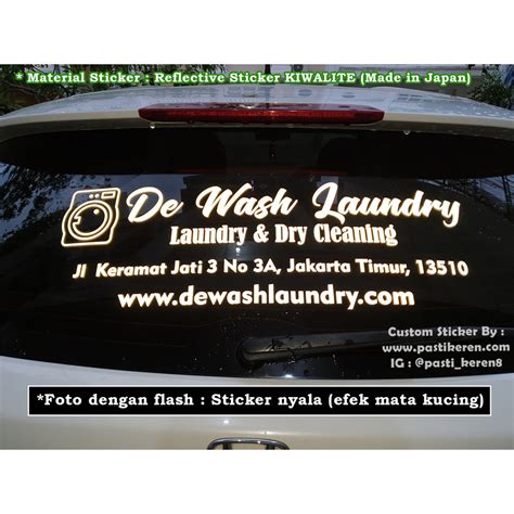 Contoh Stiker Belakang Kereta Donna Marshall