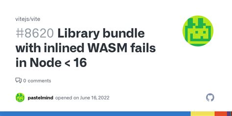 Library Bundle With Inlined WASM Fails In Node
