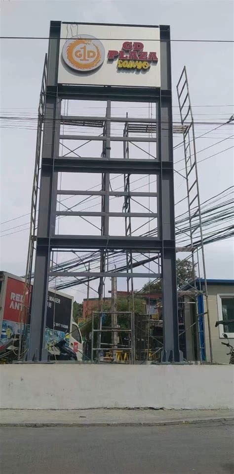 Pylon Signage Acp Cladding Acrylic Lightboxes Gi Hook Edge