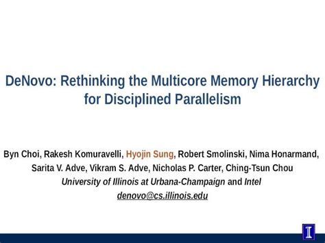 Pptx Denovo Rethinking The Multicore Memory Hierarchy For