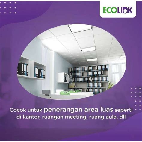 Jual Lampu Ecolink Led Panel Pl W Daya Watt Lumen Lm