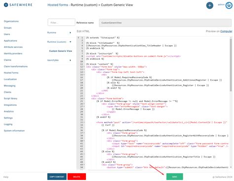 custom hosted forms