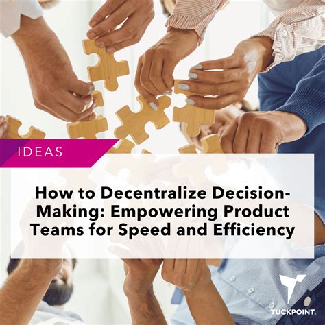How To Decentralize Decision Making Empowering Product Teams For Speed And Efficiency — Tuckpoint