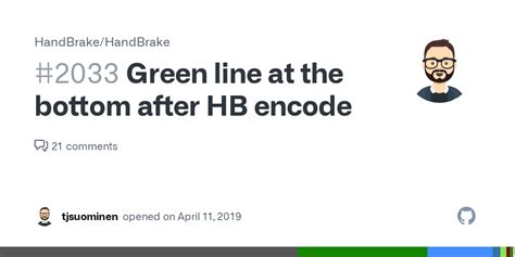 Green Line At The Bottom After Hb Encode · Issue 2033 · Handbrake