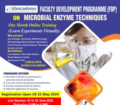 Faculty Development Programme Fdp On Microbial Enzyme Techniques