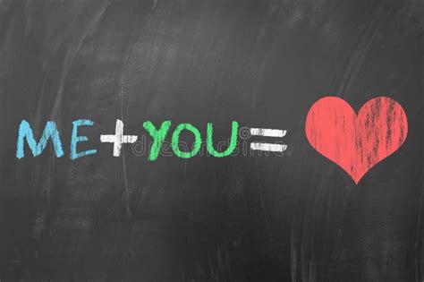 Me Plus You Equals Love Stock Photo Image Of Love Concept 48583128