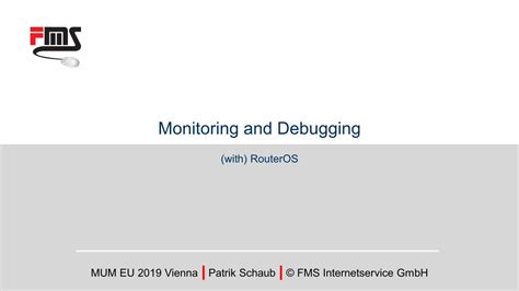Pdf Monitoring And Debugging Mikrotikrouteros Debugging Router ƒ