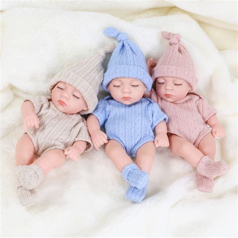 cm 실리콘 Bebe Reborn 인형 실물 같은 미니 소녀 Reborn Toys 비닐 인형 수면 노리개 인형 목욕 완구 어린이 생일 선물 AliExpress