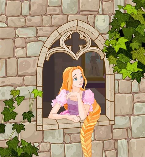 Rapunzel Tower Drawing Stock Vectors Royalty Free Rapunzel Tower Illustrations Illustrations