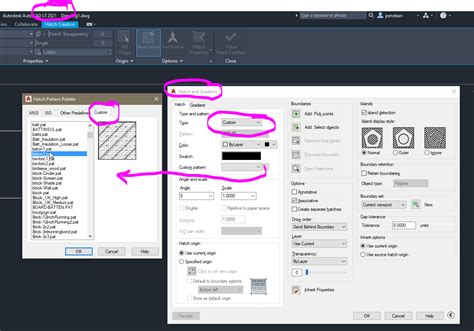autocad lt custom hatches will not work when accessed from the ui