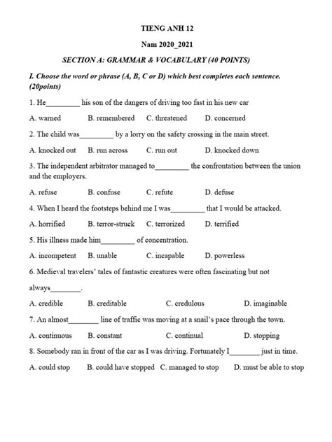 Dethihsg247com Tp Hcm 2020 2021 Đáp Án Pdf English Language