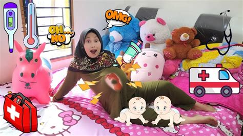 Drama Lucu 🫰😂🤣💓 Ibu Hamil Melahirkan Sendiri Di Kamar Kembar 5 JUMBO 🤱🦆🥳 - YouTube