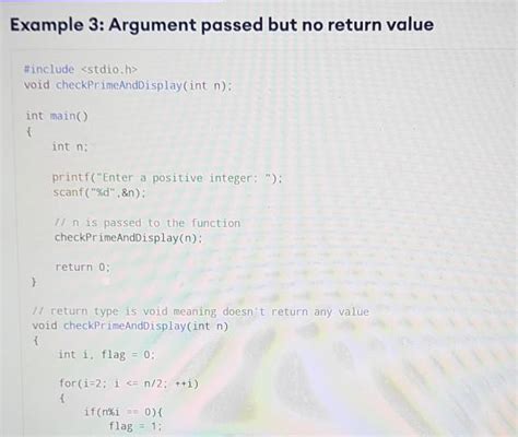 Solved Example 1 No Arguments Passed And No Return Value