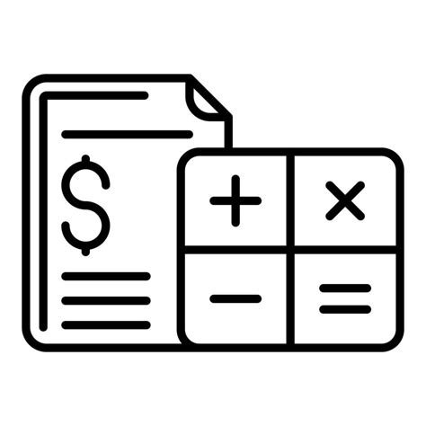 Calculation Line Icon 5931414 Vector Art At Vecteezy