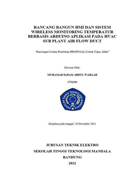rancang bangun hmi dan sistem wireless monitoring temperatur berbasis