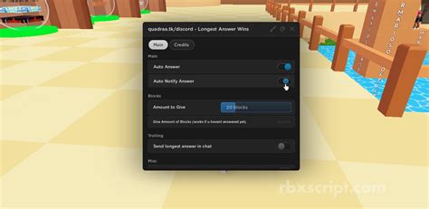 Longest Answer Wins Auto Answer Anti Afk And More Scripts Rbxscript