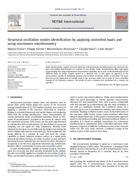pdf structural oscillation modes identification by applying