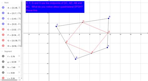 Intro To Vectors Geogebra