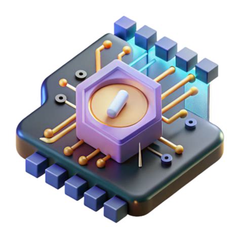 Stunning Minimalist Hexagonal Microchip Advanced Circuitry And Data