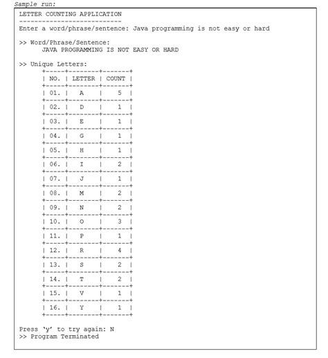 Solved Java Program Create A Program The Will Count And
