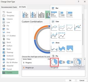 Create Circle Progress Chart In Excel