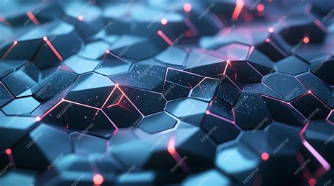 Hightech Matrix With Hexagonal Gridhightech Matrix With Hexagonal Grid
