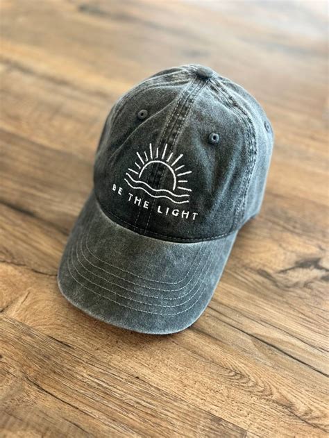 Be The Light Embroidered Hat Religious Hat Womens Cap T For Her