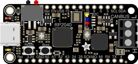 How To Use Adafruit Feather Rp2040 Can Bus Pinouts Specs And Examples Cirkit Designer