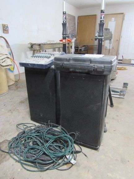 Jbl Speaker Stands Jbl Speakers Soundcraft Mixing Board Shure Cordless Mic Speaker