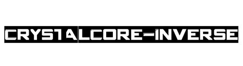 crystal core inverse font