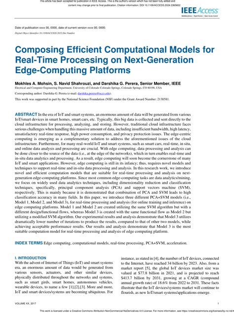Pdf Composing Efficient Computational Models For Real Time Processing