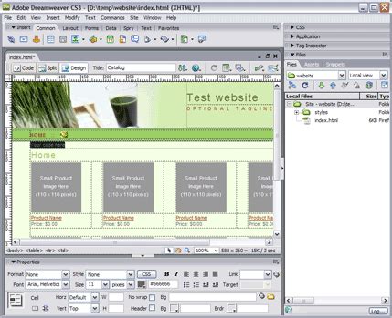 Insert Dreamweaver Drop Down Menu To A Single Page