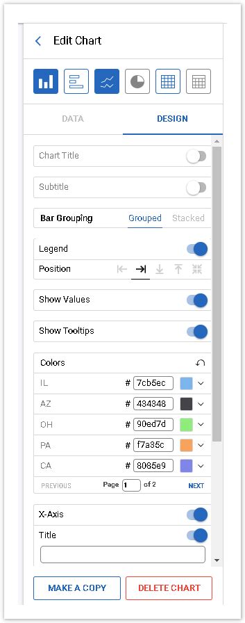 Chart Design Tab