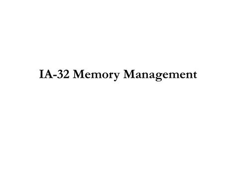 Ppt Intel X86 Assembly Fundamentals Powerpoint Presentation Free