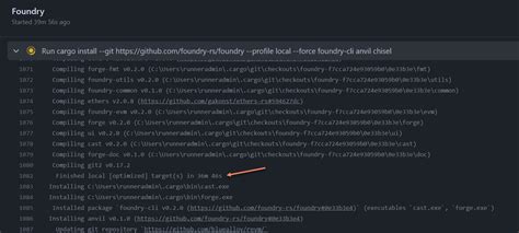 windows build from source installation speed · issue 5483 · foundry rs