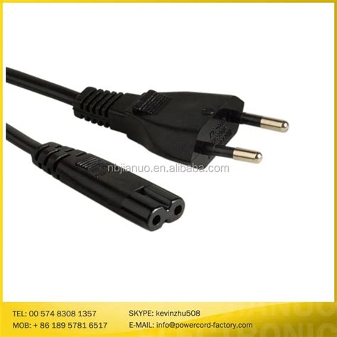 Eu European Prong Ac Power Adapter Cord Pin Power Cord Cable For Laptop Buy Pin Power