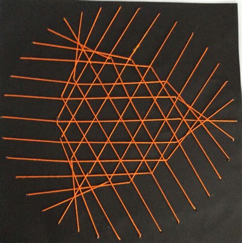 Art Paper Scissors Glue Mathematic String Art